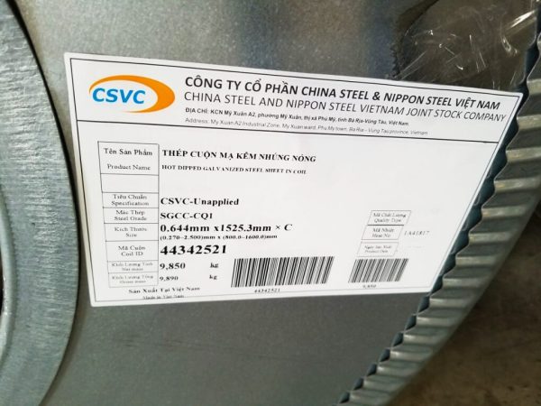 Giá Bán Tôn Cuộn Thép Tấm Mạ Kẽm Sumikin Csvc Gi Sgcc Sgcd1 Dày 6.5 Zem ...