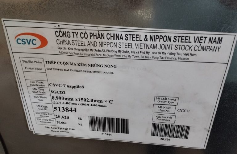 Giá Bán Tôn Cuộn Thép Tấm Mạ Kẽm Sumikin Csvc Gi Sgcc Dày 9.5 Zem 9 Dem ...