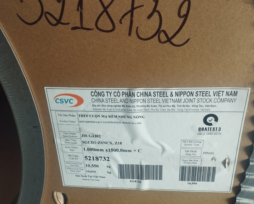 Giá Bán Tôn Cuộn Thép Tấm Mạ Kẽm Sumikin Csvc Gi Sgcc Dày 9.5 Zem 9 Dem Rưỡi 0.95 Ly 1 mm Khổ ...