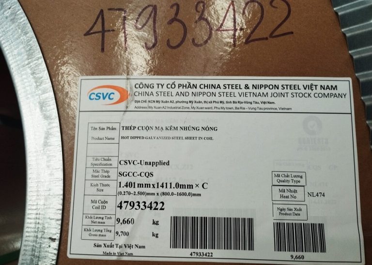 Giá Bán Tôn Cuộn Thép Tấm Mạ Kẽm Sumikin Csvc Gi Sgcc Sghc Dày 1.35 mm ...