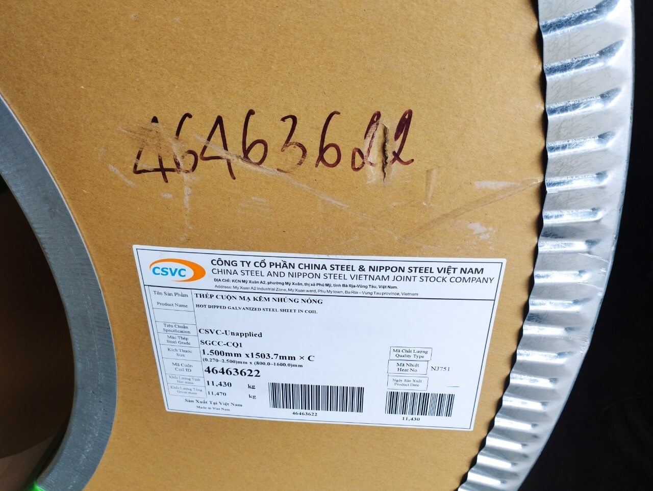 Giá Bán Tôn Cuộn Thép Tấm Mạ Kẽm Sumikin Csvc Gi Sgcc Dày 1.45 mm 1 Ly ...