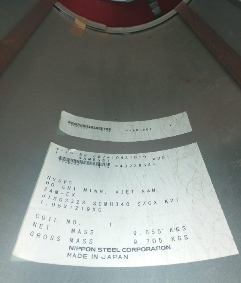 Giá Bán Tôn Cuộn Thép Tấm Mạ Kẽm Zam Nippon Steel Nhật Dày 2 mm 1.95 Ly Mác Thép Sgmhc Sgmc340 ...