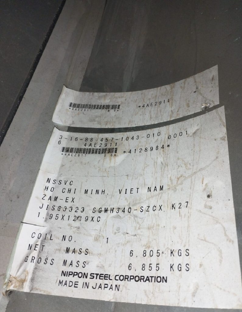 Giá Bán Tôn Cuộn Thép Tấm Mạ Kẽm Zam Nippon Steel Nhật Dày 2 mm 1.95 Ly ...