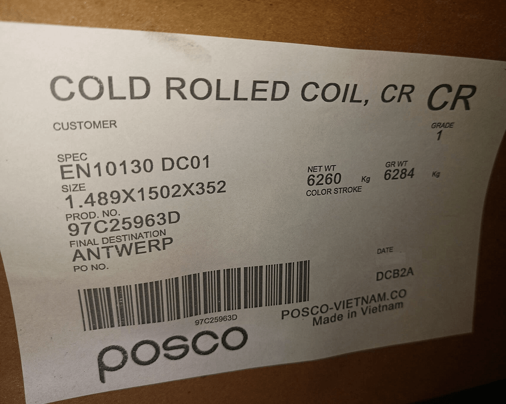 Giá Bán Tôn Cuộn Thép Tấm Cán Nguội Mềm Dẻo Vuốt Thúc Siêu Sâu Posco CR Spcc Spcd Spce Sd CSP3X ...